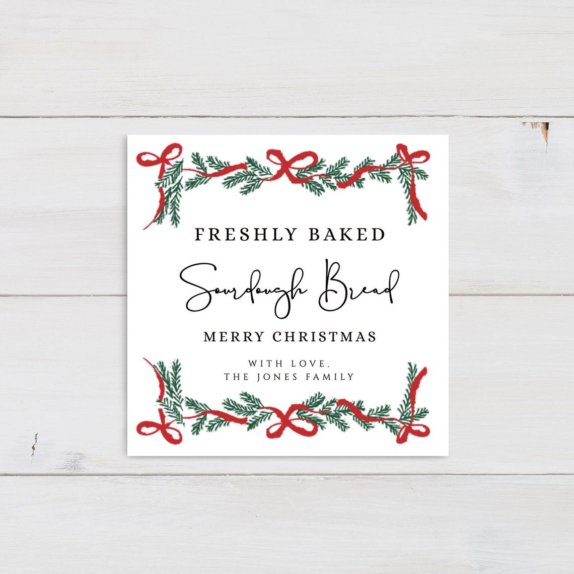 Christmas Homemade Gift Tags DIY Christmas Cookies Tag, Homemade Tag ...