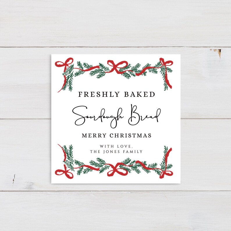 Christmas Homemade Gift Tags DIY Christmas Cookies Tag, Homemade Tag ...