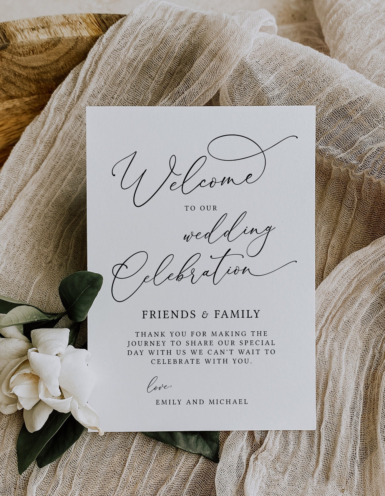 Wedding Welcome Card Template DIY Wedding Weekend Timeline Card Weekend ...