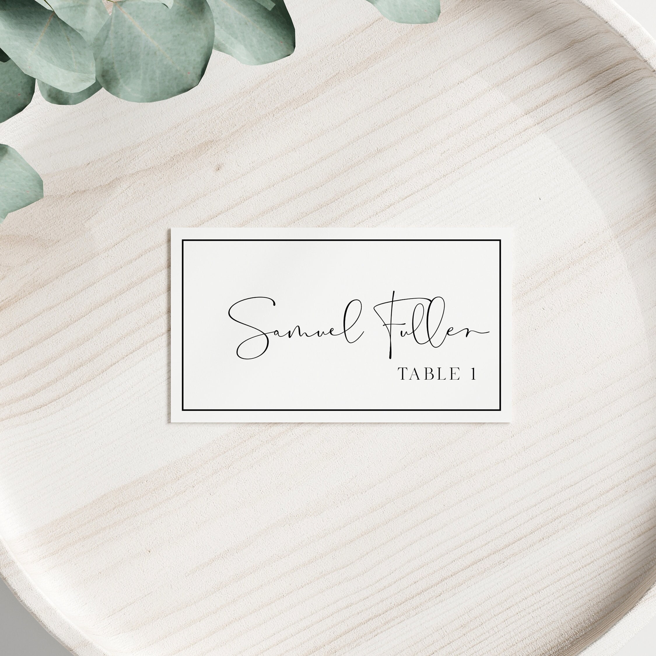 Wedding Name Setting Cards Name Place Cards DIY Name Setting Cards ...