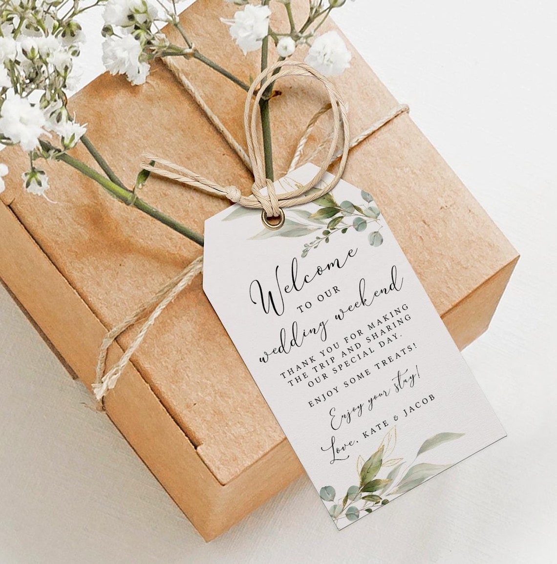 Welcome Wedding Weekend Tag DIY Welcome Bag Tag Printable Welcome Tag ...