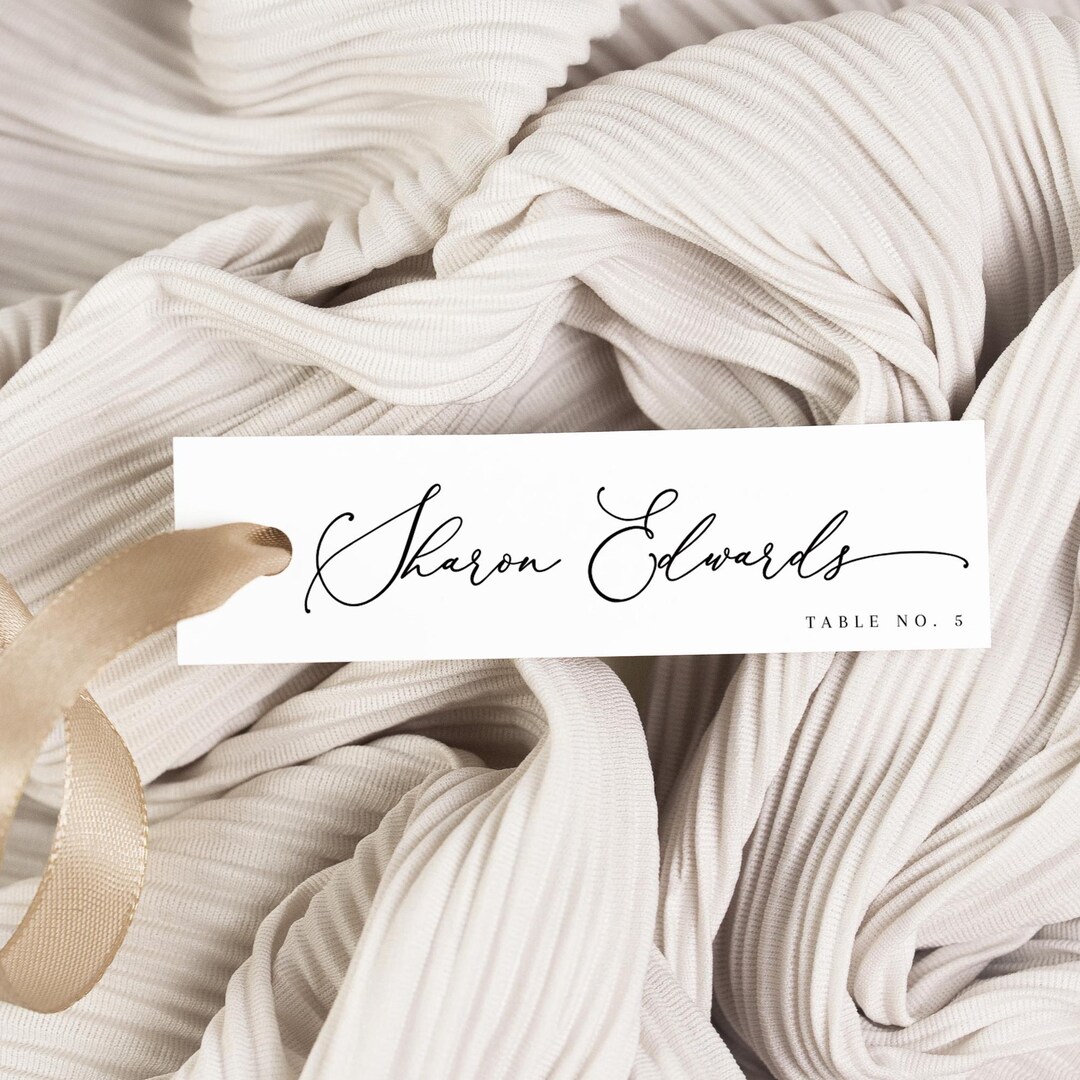 Wedding Name Setting Tags Name Place Tags DIY Name Setting Cards ...