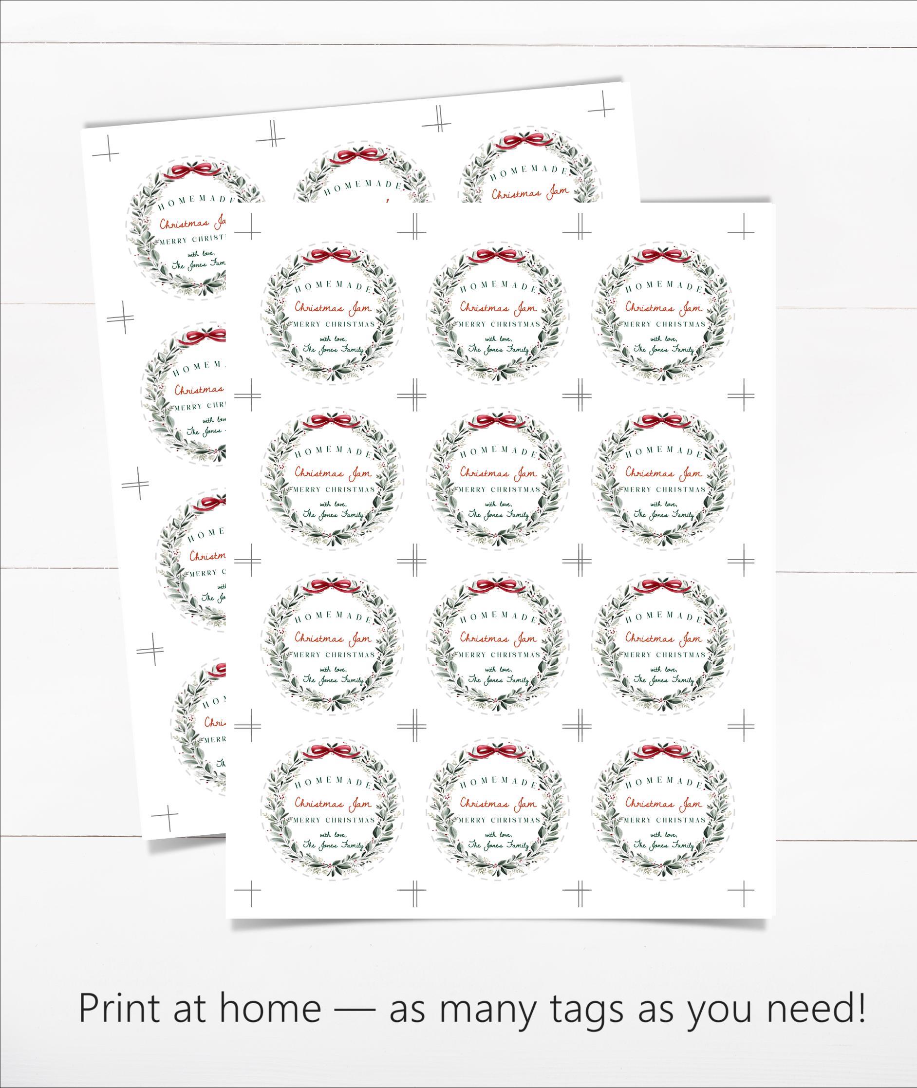 Christmas Homemade Gift Tags DIY Christmas Cookies Tag, Homemade Tag ...