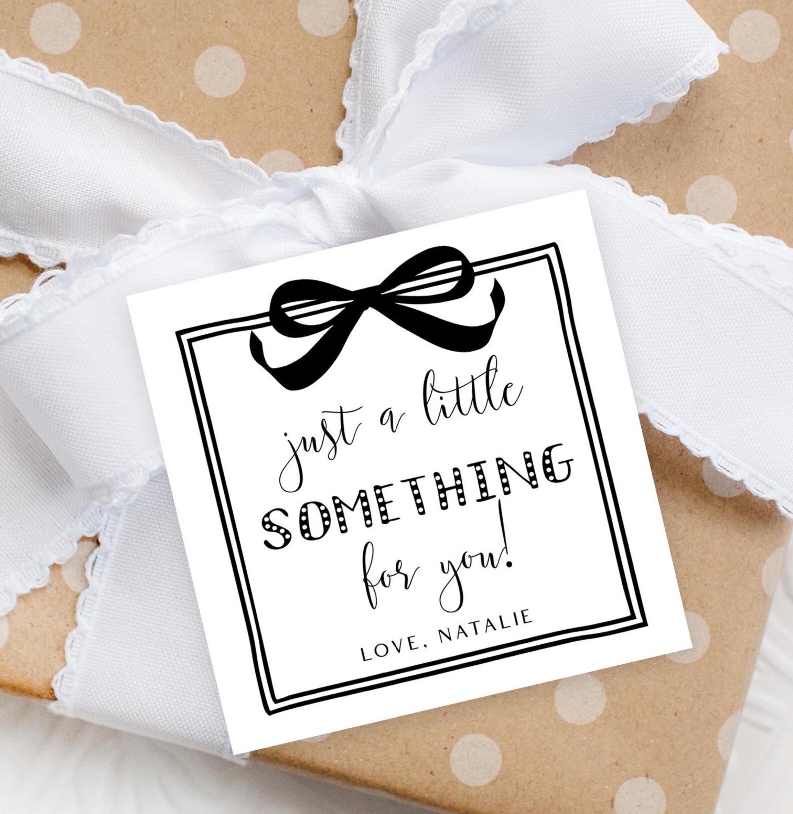 A Little Something Gift Tag Favor Tag Printable Gift Tags Editable ...