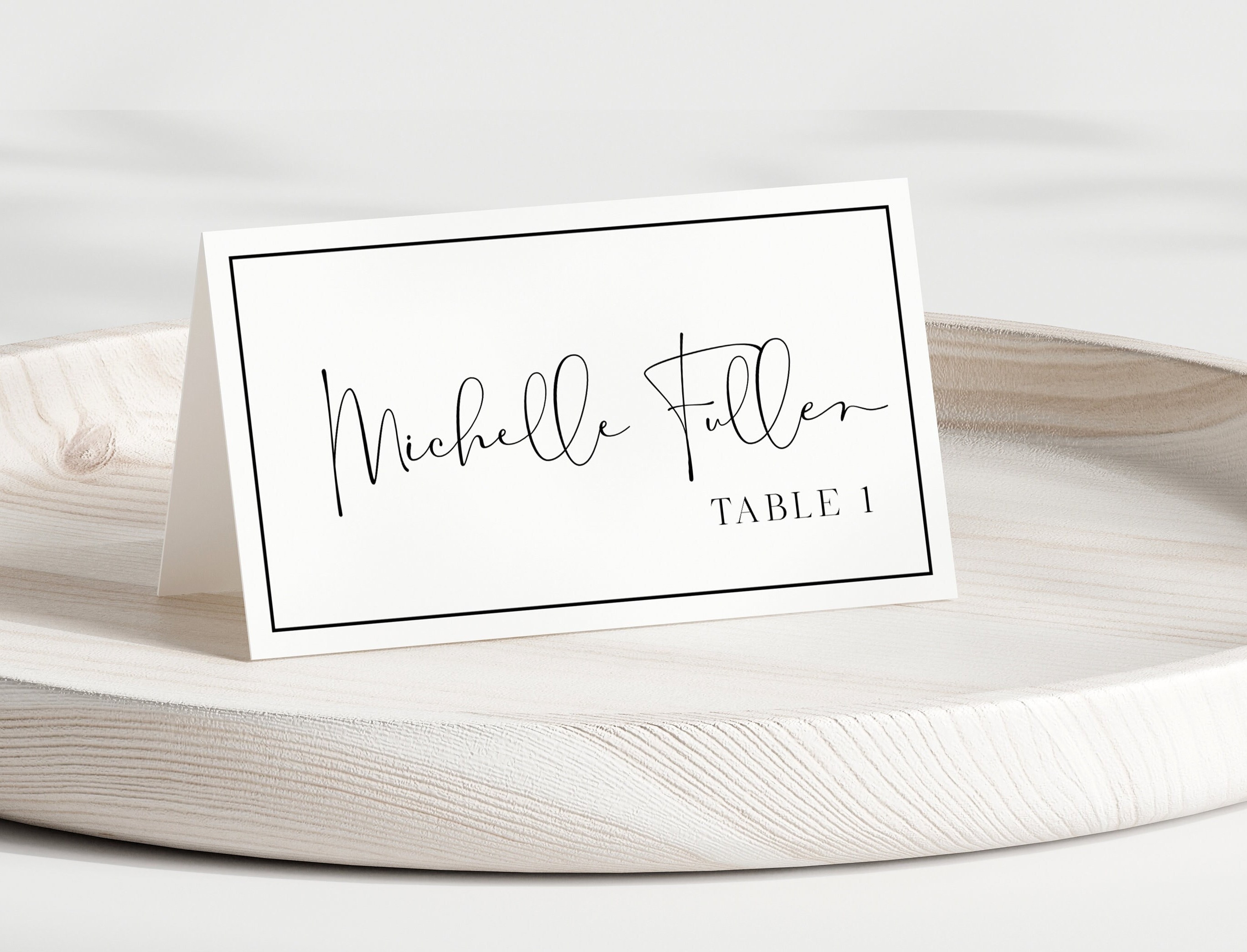 Wedding Name Setting Cards Name Place Cards DIY Name Setting Cards ...