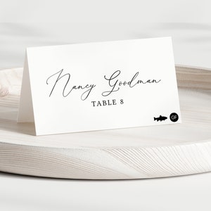 Wedding Name Setting Cards Name Place Cards DIY Name Setting Cards ...
