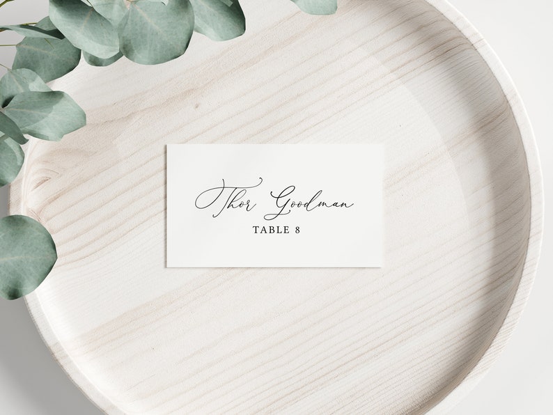 Wedding Name Setting Cards Name Place Cards DIY Name Setting Cards ...