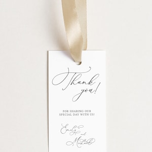 Wedding Favor Tags Thank You Tag DIY Wedding Tag Printable Wedding Tag ...
