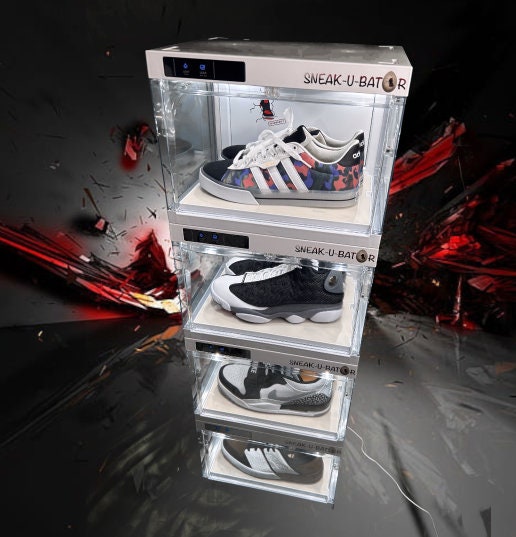 SNEAK-U-BATOR Technology LED Shoe Box With Wireless Remote Shoe ...