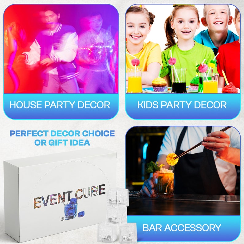 Event Cube LED Light up Ice Cubes - Etsy