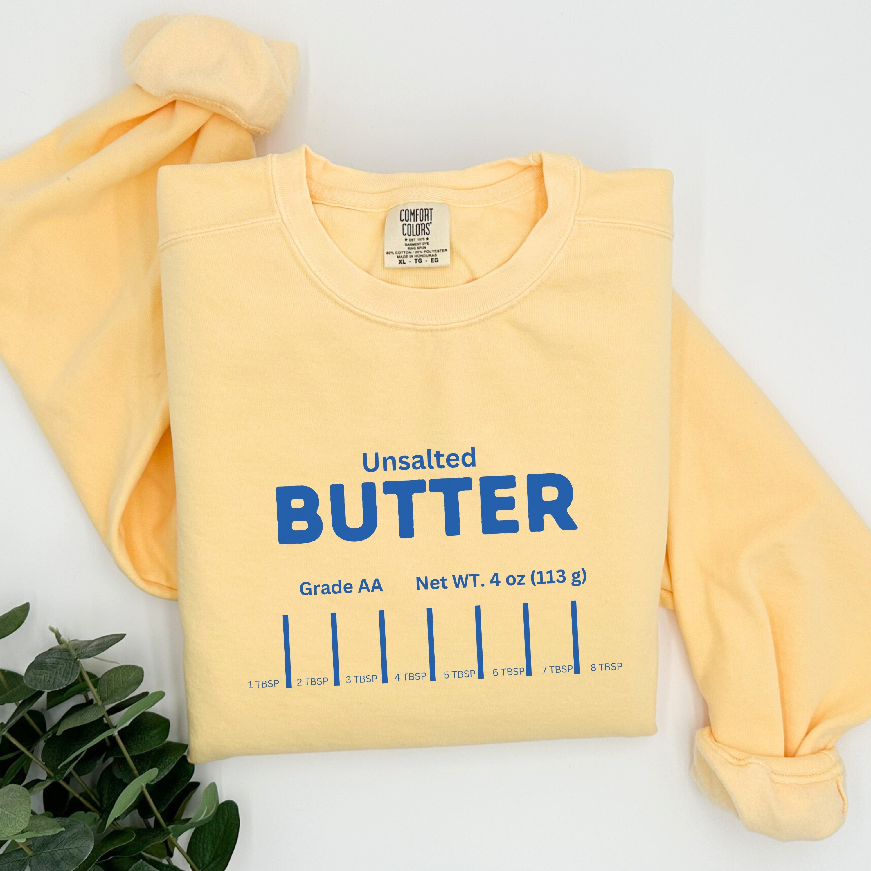 Butter Sweatshirt, Sweet Cream Salted Unsalted Sweater, Foodie Gift ...