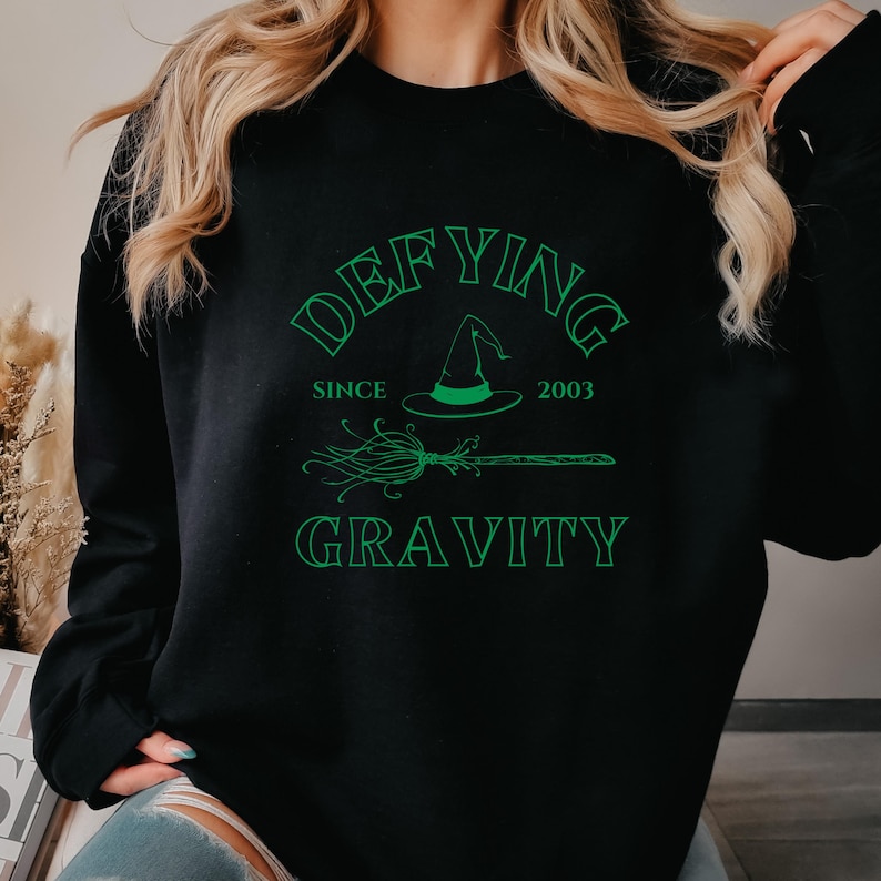 Custom Defying Gravity Witch Sweatshirt, Wicked Sweater, Personalized ...