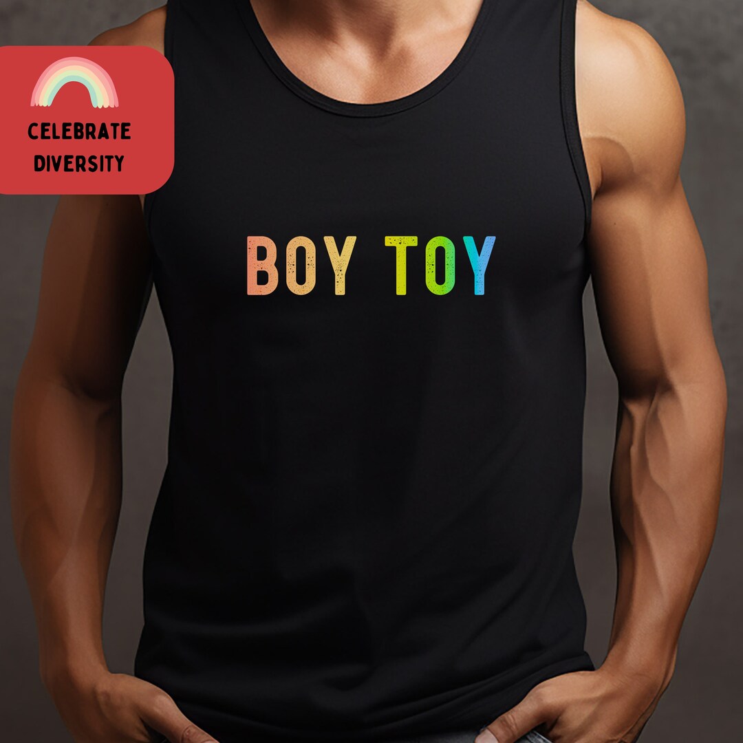Boy Toy LGBTQ Muscle Tank, Pride 2024, Celebrate Diversity Gift Idea ...