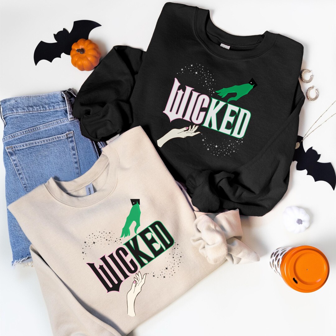 Vintage Witchcore Wicked Musical Movie Crewneck Sweatshirt, Y2K Style ...
