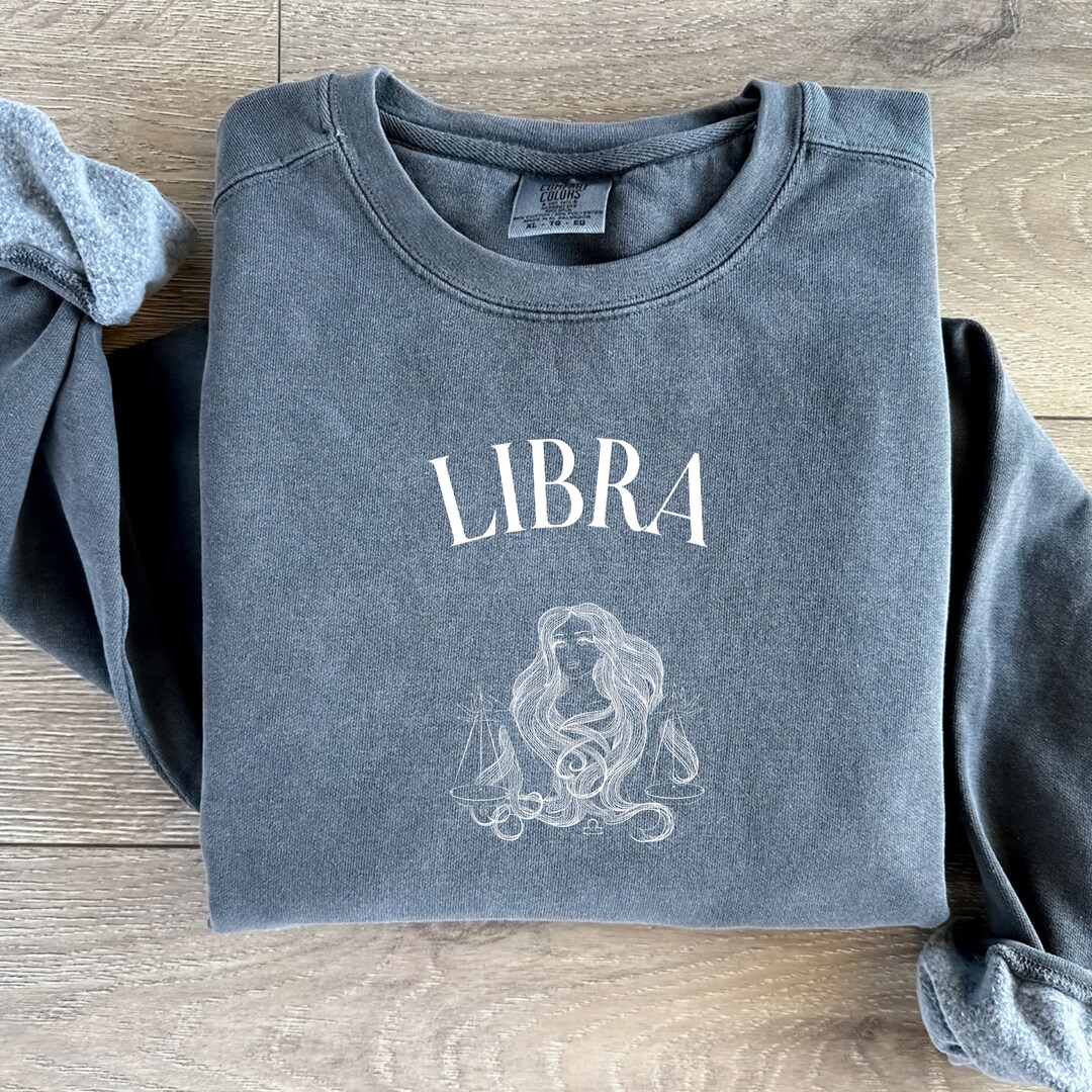 Libra 7 Astrology Ultra Comfort Vintage Feel Sweatshirt - Etsy