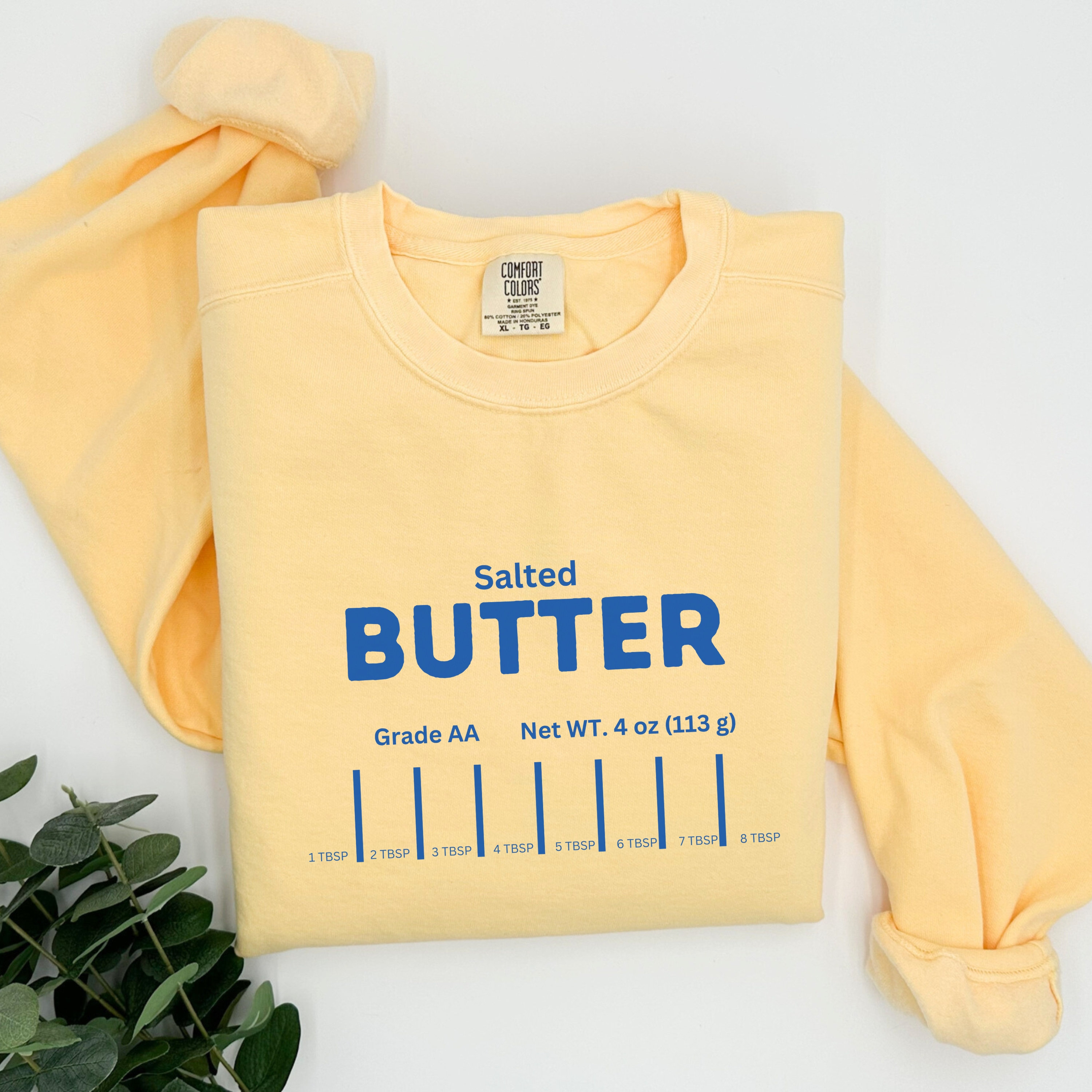 Butter Sweatshirt, Sweet Cream Salted Unsalted Sweater, Foodie Gift ...