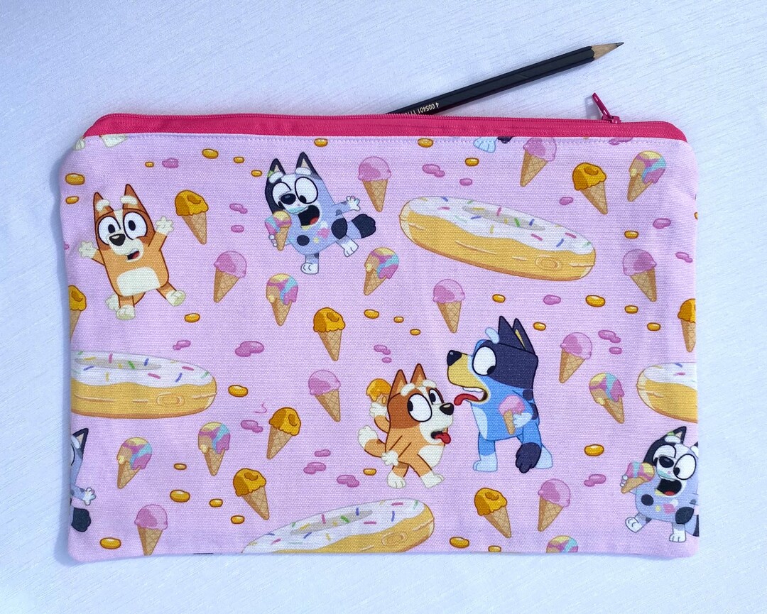 Bluey Pencil Case: Licensed Bluey Fabric Made Into a Pencil Case. Bluey ...