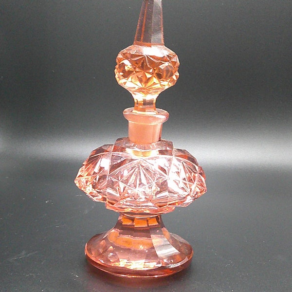 Pink Glass Bottles Etsy
