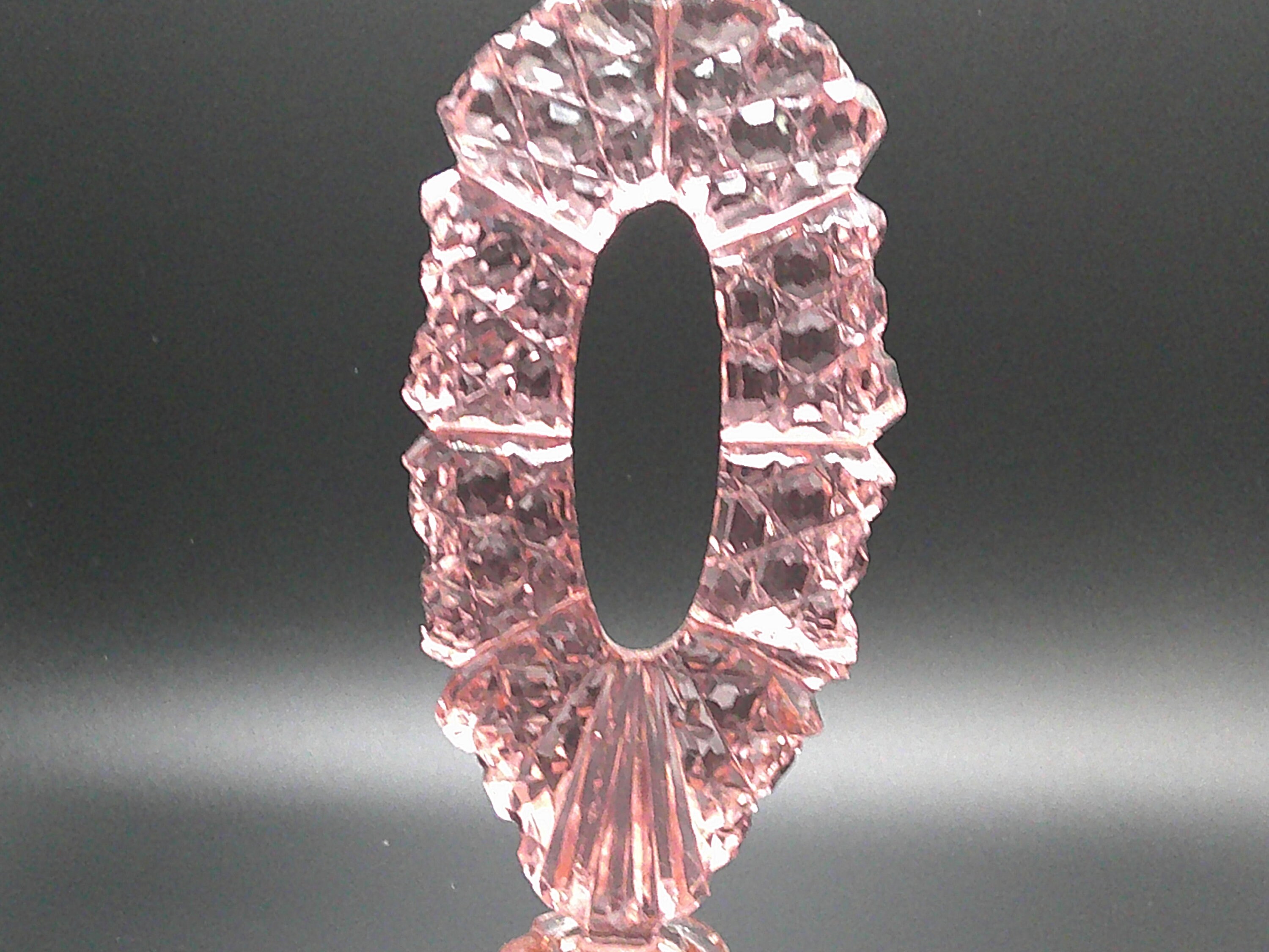 Vintage Pink Cut Glass Perfume Bottle - Etsy