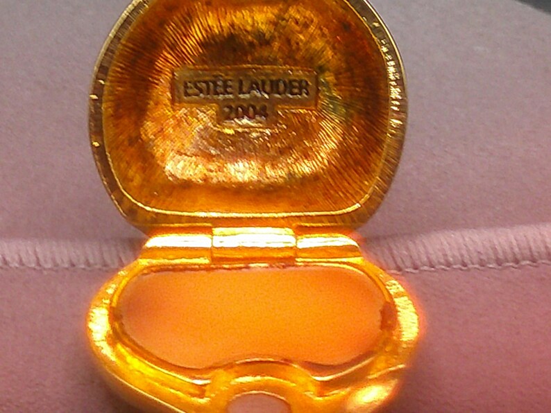 Vintage Estee Lauder Enamel Ladybug Solid Perfume Compact - Etsy
