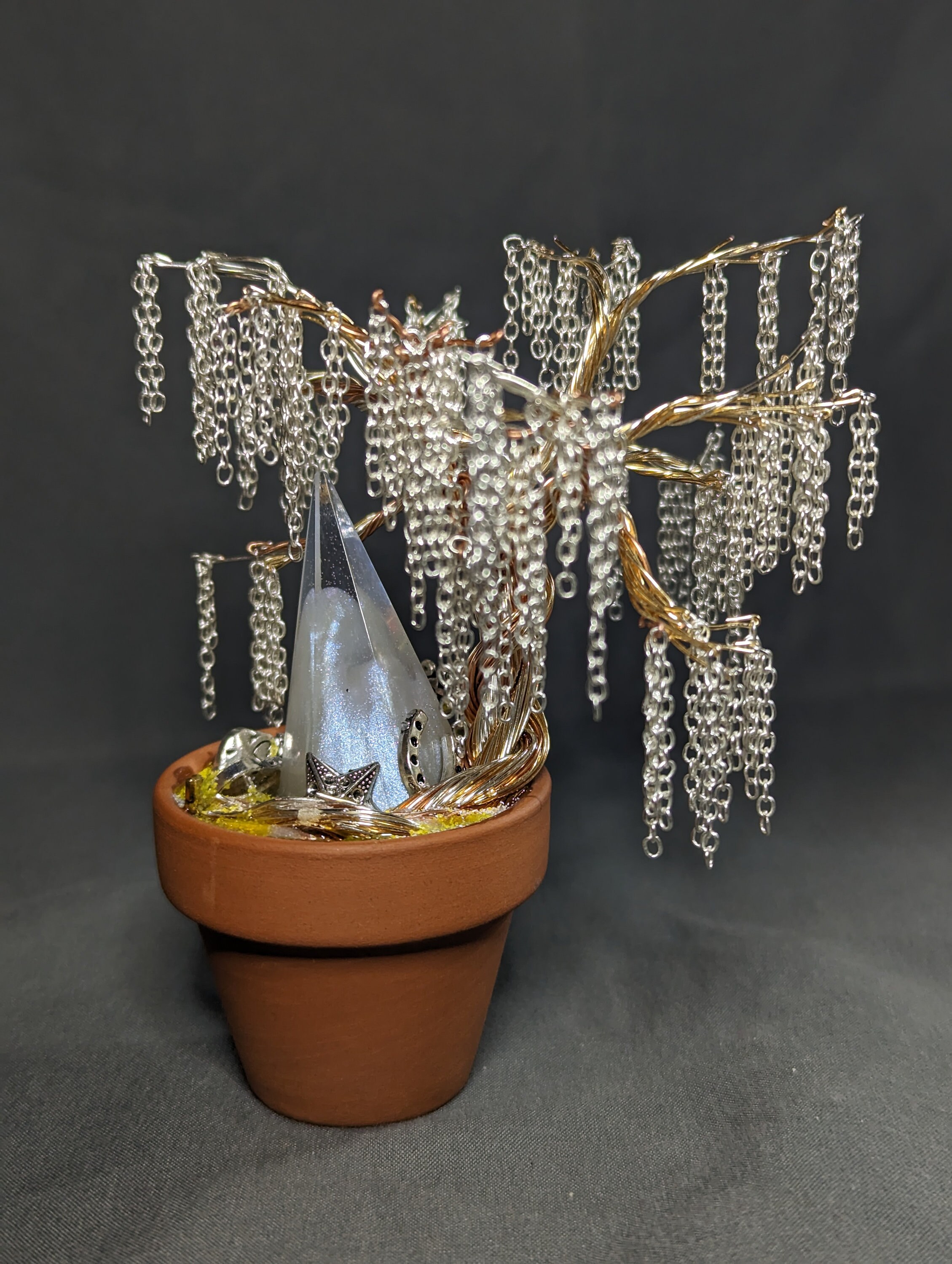 Wire Tree With Silver White Ring Holder - Etsy