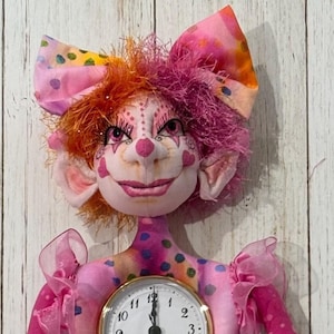 Dottie Wall Clock Doll - Etsy