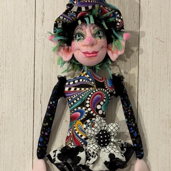 Witch Wall Clock Doll - Etsy