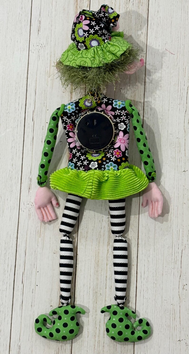 Pixie Wall Clock Doll - Etsy
