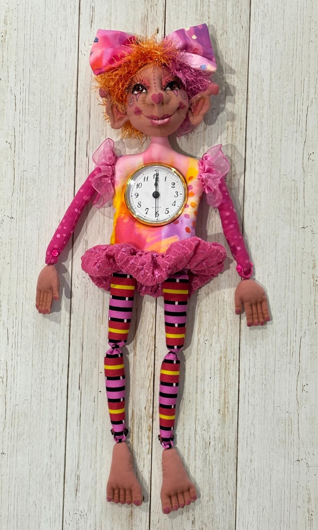 Dottie Wall Clock Doll - Etsy