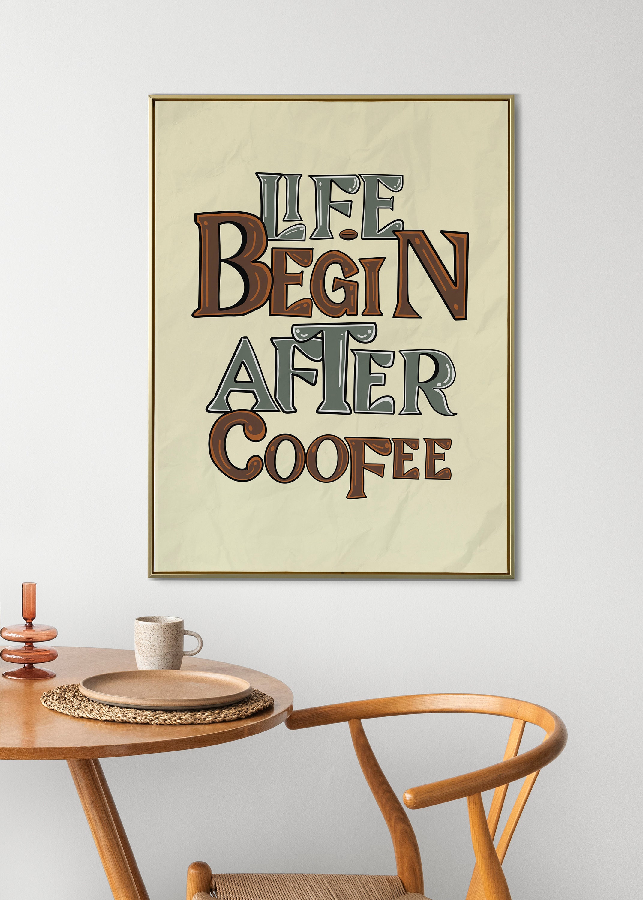 Printable Poster for Your Cafe Coffeeshop Poster Life Begin - Etsy