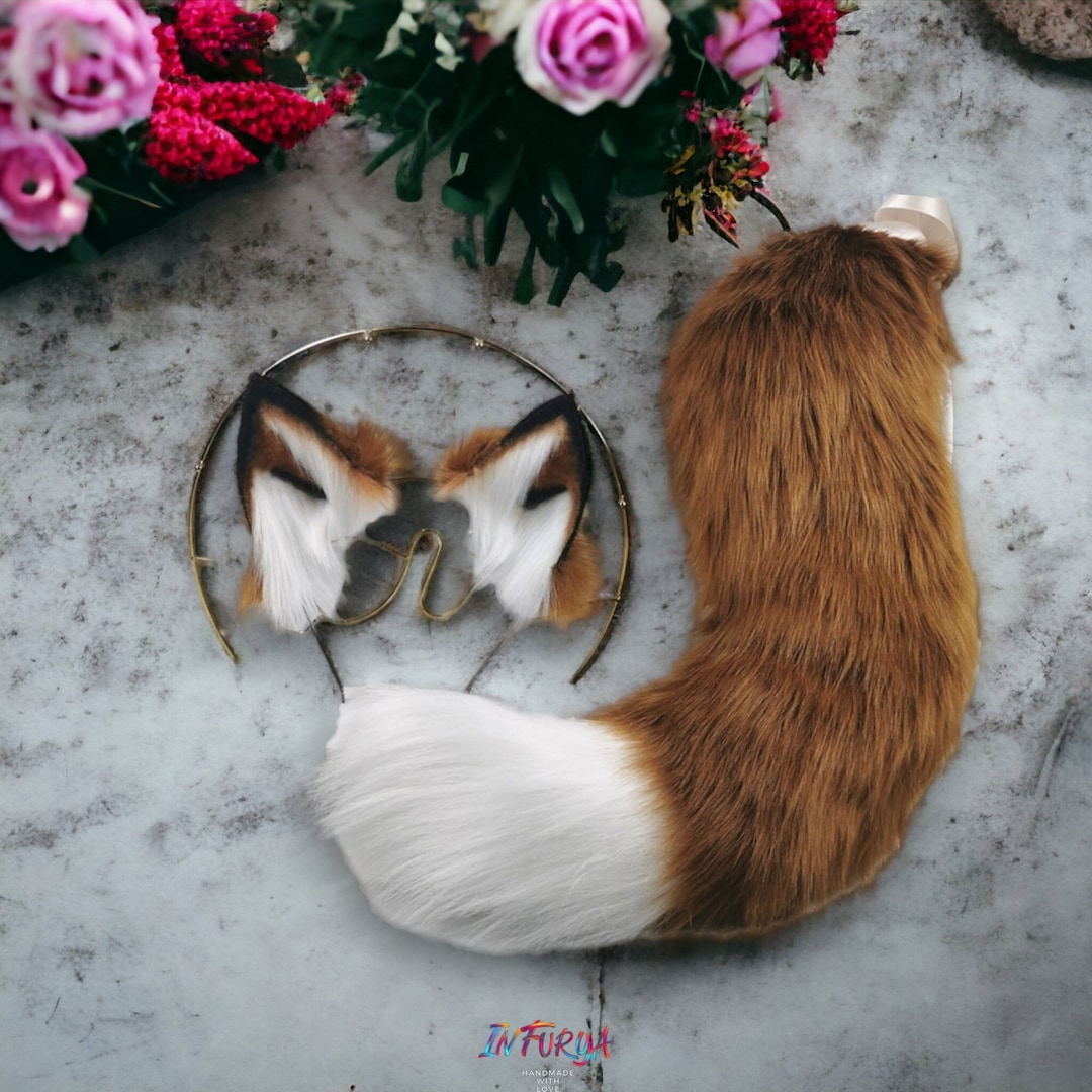 Cosplay Fox Ears Kitsun Ear Cat Ears Headband Realistic Ears Headband ...