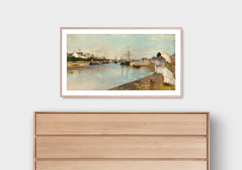 FRAME TV Vintage Harbor Lady at Beach Art | Berthe Morisot: the Harbor ...