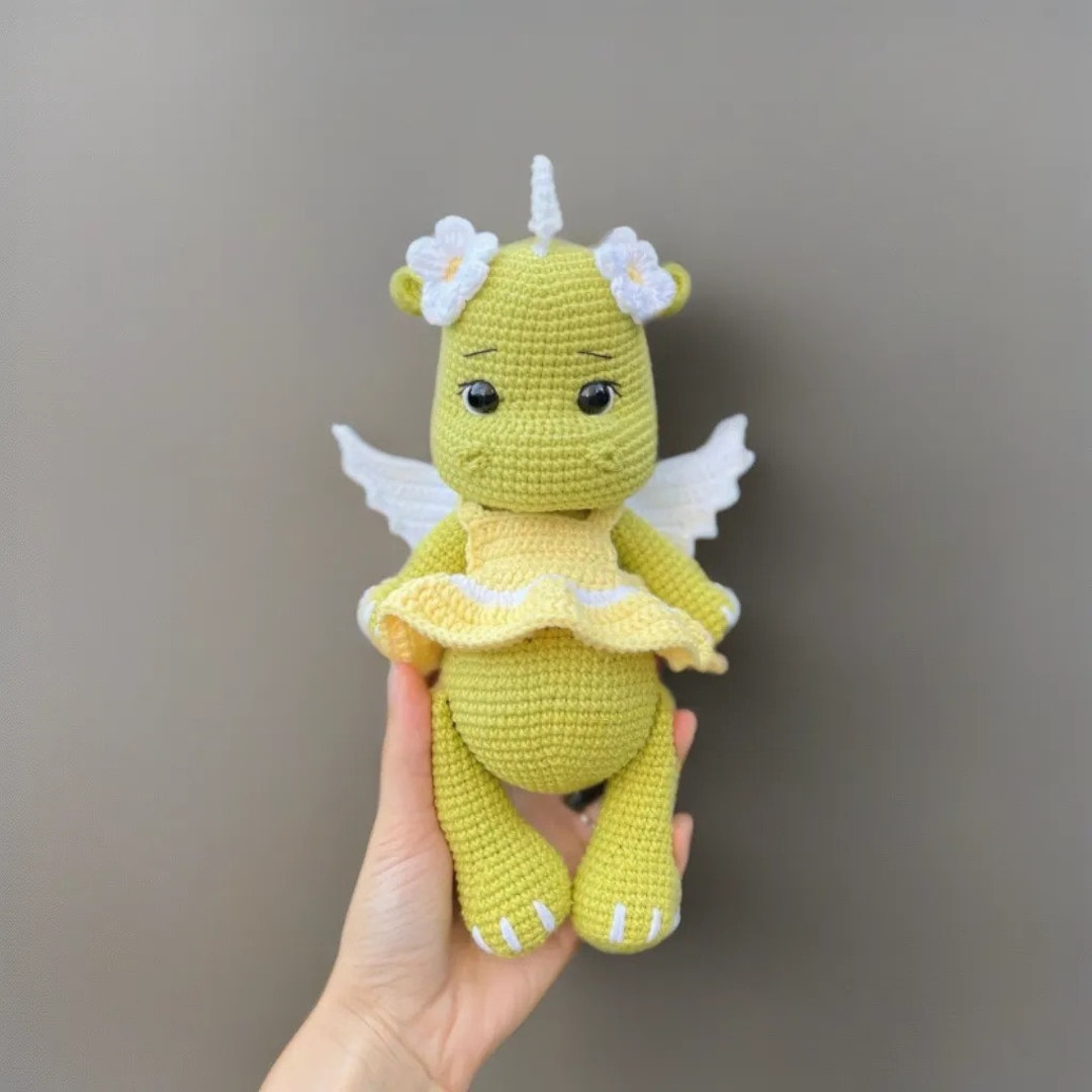 Handmade Knitted Dragon - Etsy