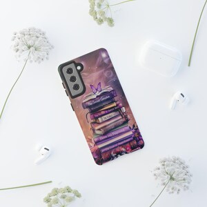 Personalized Favorite Book Phone Case, Custom Bookshelf Dark Academia ...