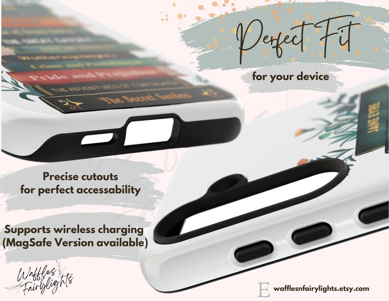 Custom Bookshelf Phone Case: Book Lover Gift - Etsy