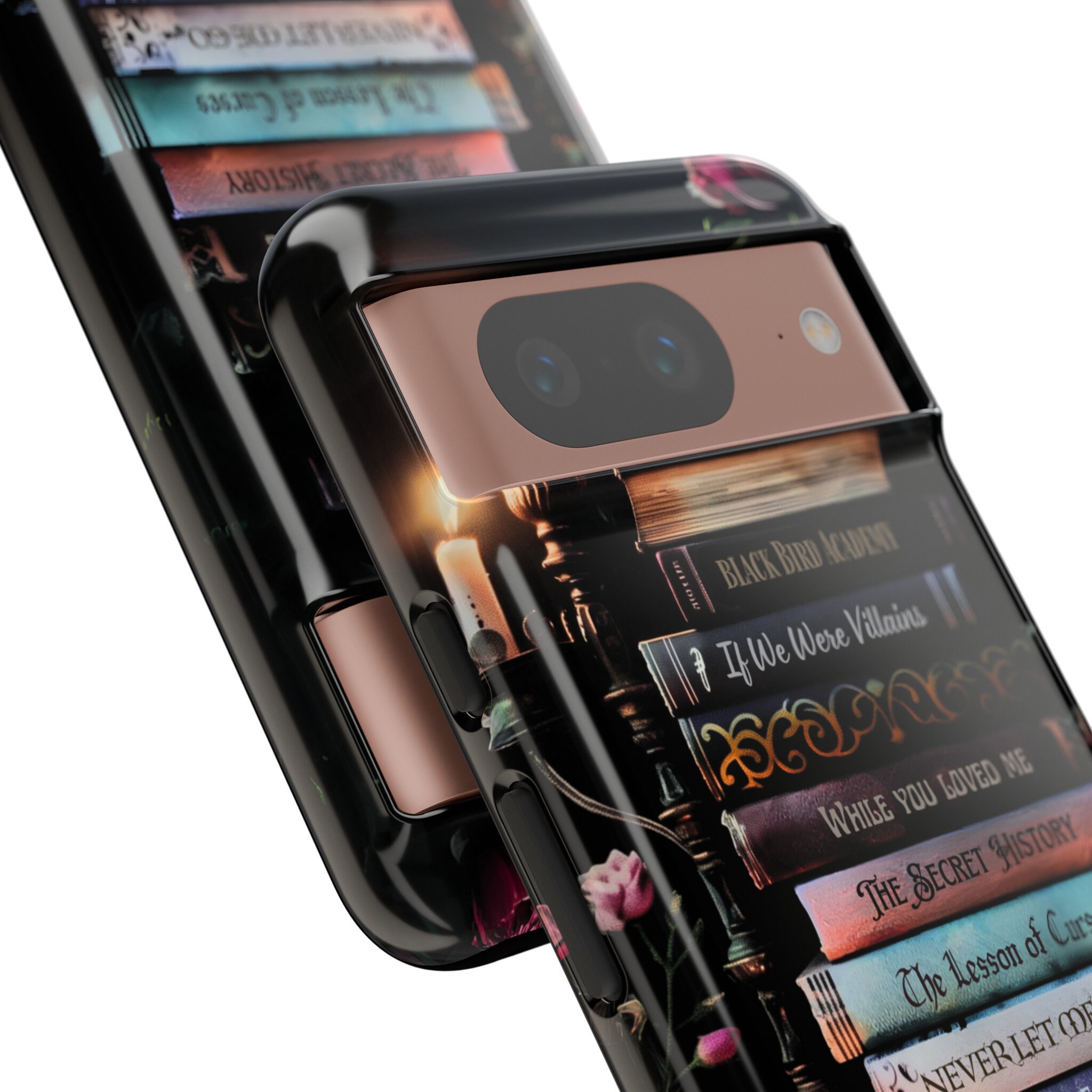 Personalized Favorite Book Phone Case, Custom Bookshelf Dark Academia ...