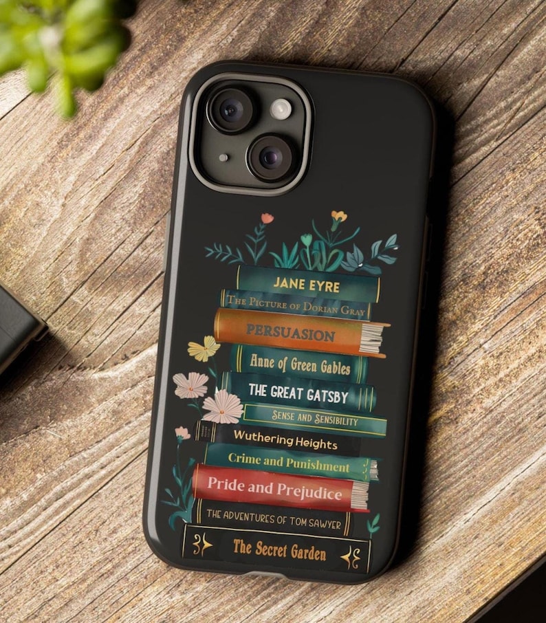 Custom Bookshelf Phone Case: Book Lover Gift - Etsy