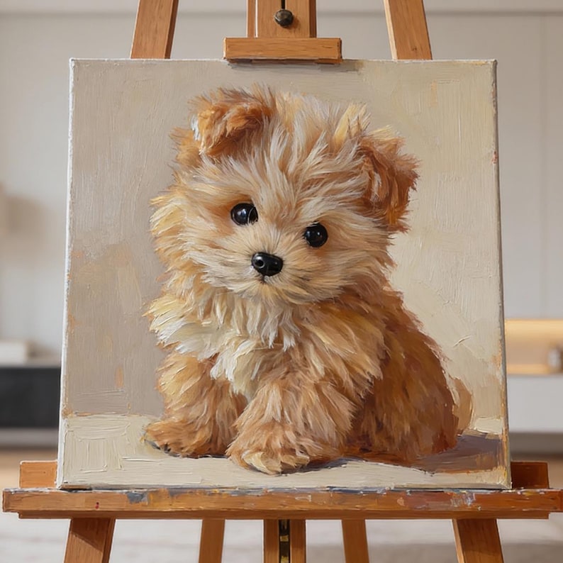 Custom Dog Portrait, Commissioned Oil Painting From Photo - Etsy