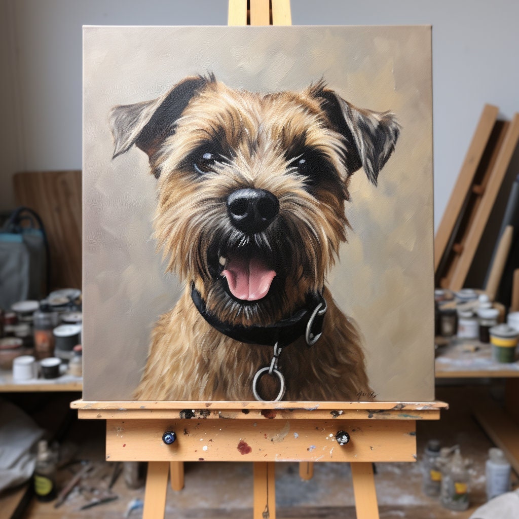 Dog Oil Painting-dog Oil Painting Custom-dog Portraits-pet Oil Paitings ...