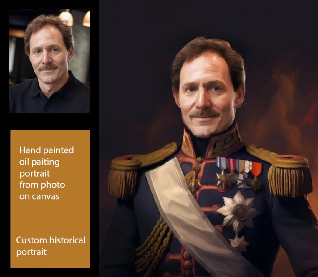 Victorian Style Portrait -personalized Retro Hand Made Oil Painting ...