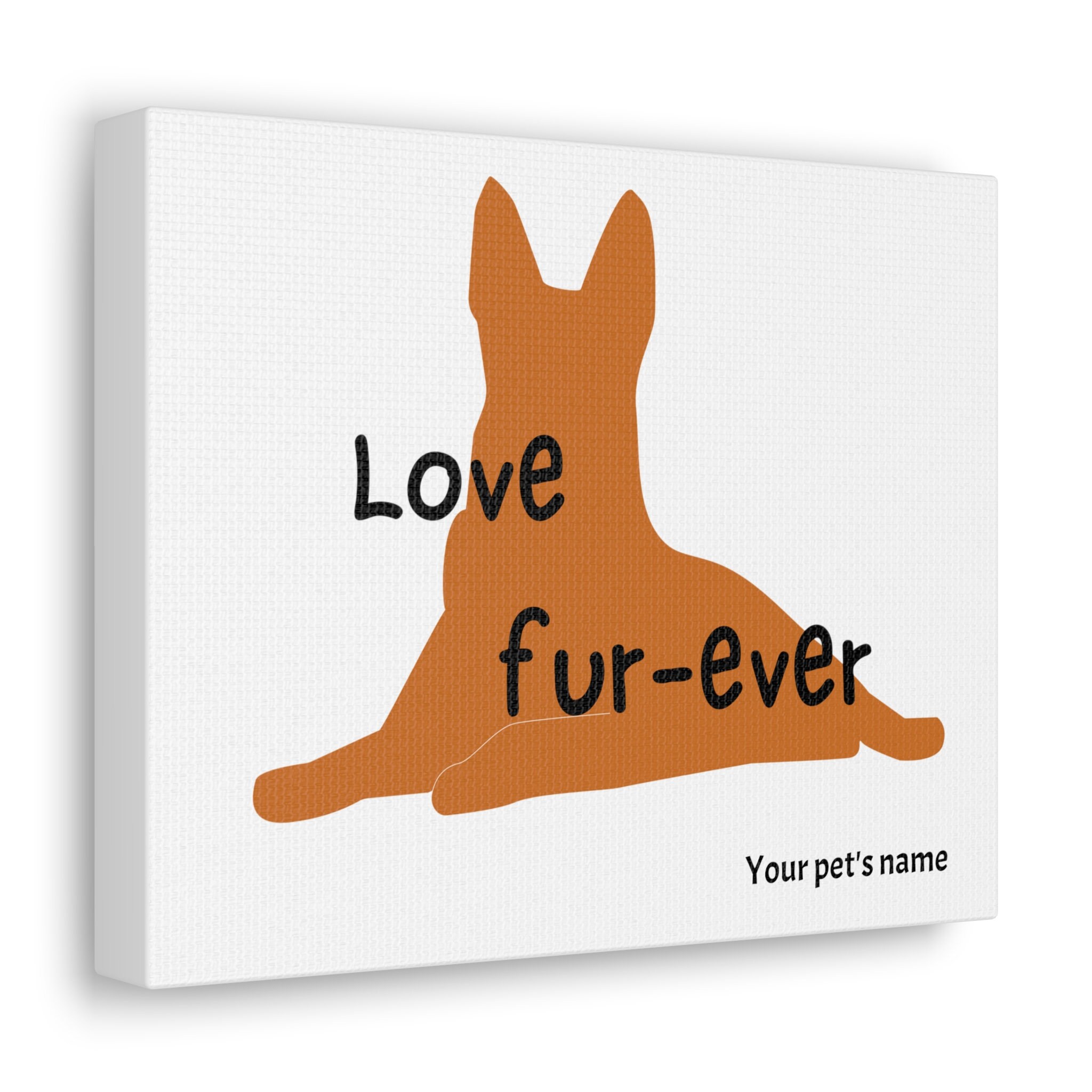 Personalized Love Fur-ever Canvas Gallery Wraps - Etsy