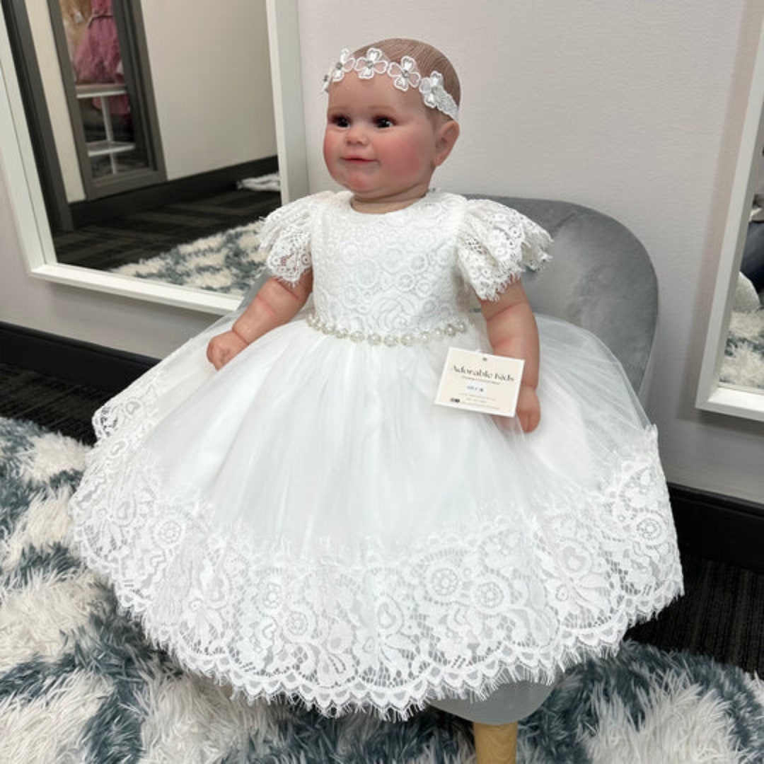 White Dress for Baby | Baptism Dress | Flower Girl Dress for Baby and ...