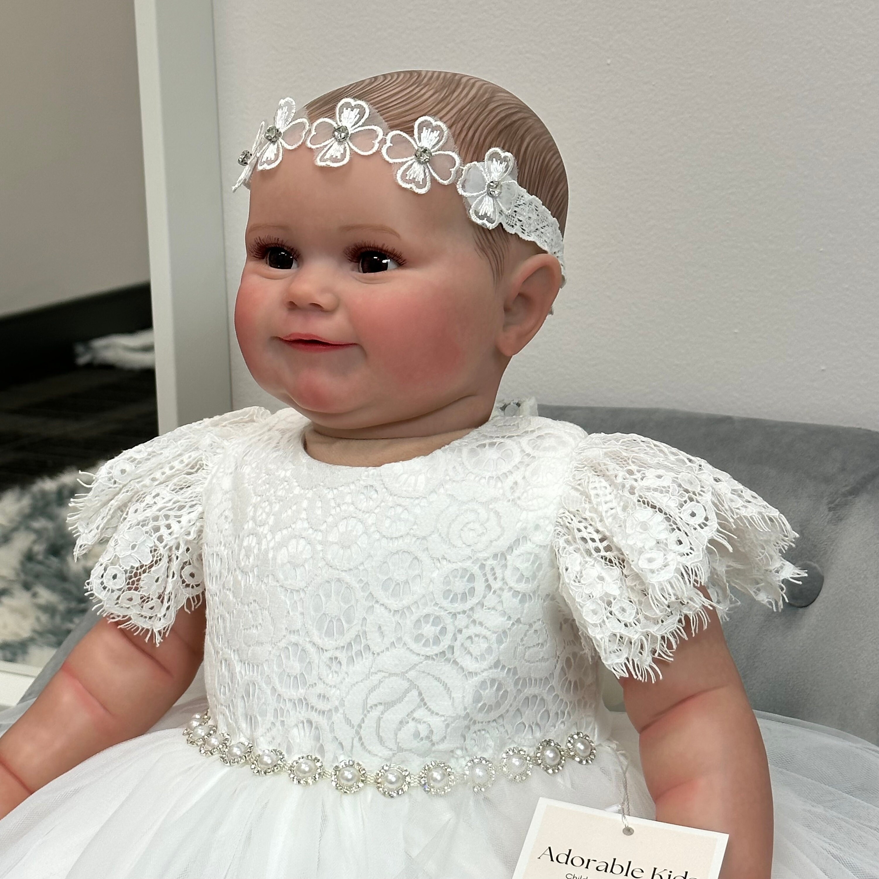White Dress for Baby Baptism Dress Flower Girl Dress for Baby and ...
