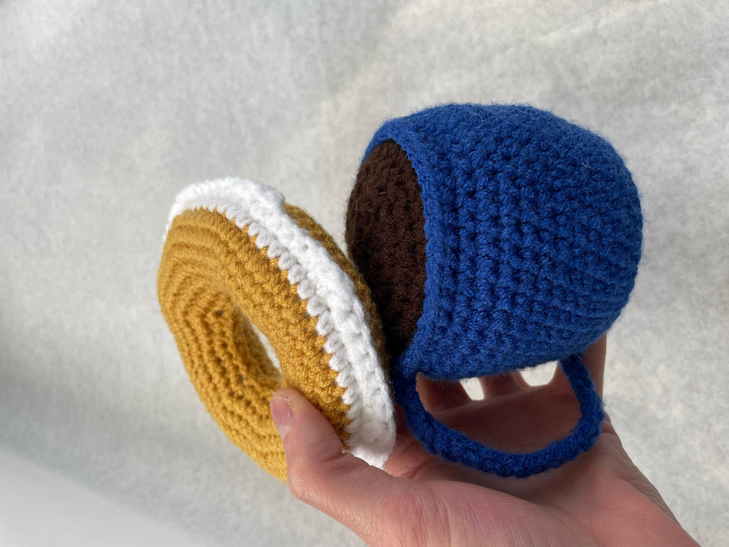 Bagel With a Schmear Crochet Pattern. Bagel With Cream Cheese Printable ...