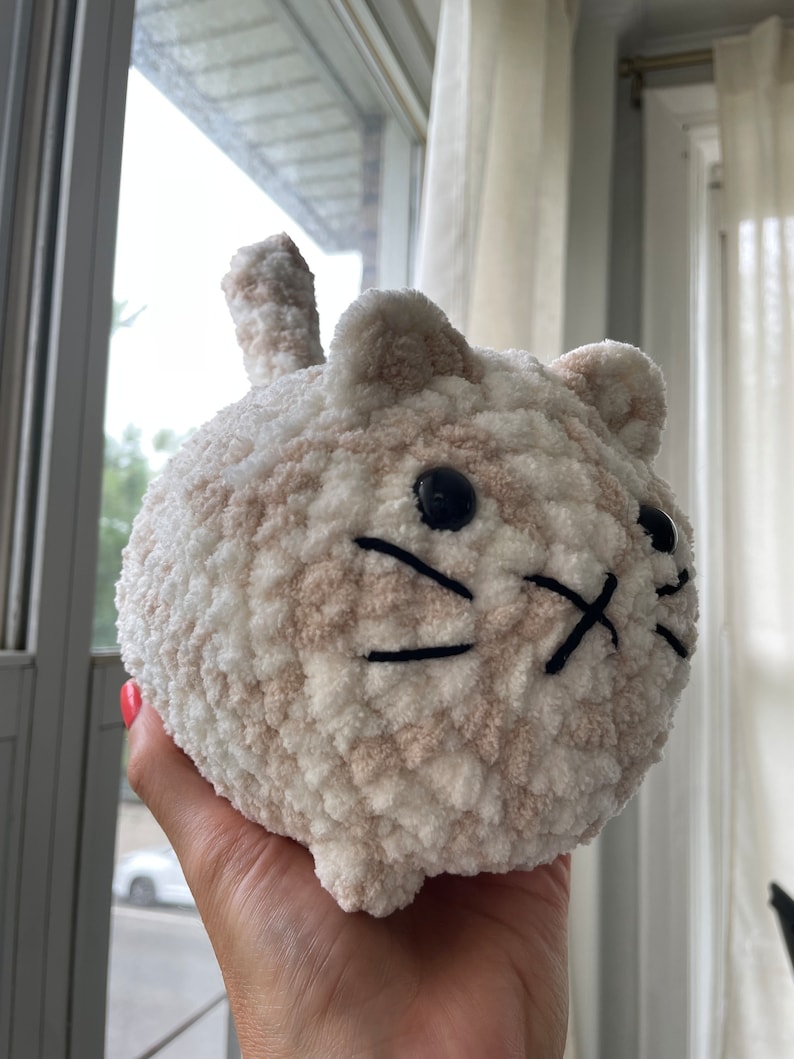 Super Soft Chunky Cat Stuffy. Cat Loaf Plushie. Chonky Cat Stuffie ...