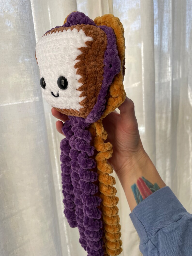 Peanut Butter Jellyfish Super Soft Handmade Stuffy. Silly Jellyfish ...