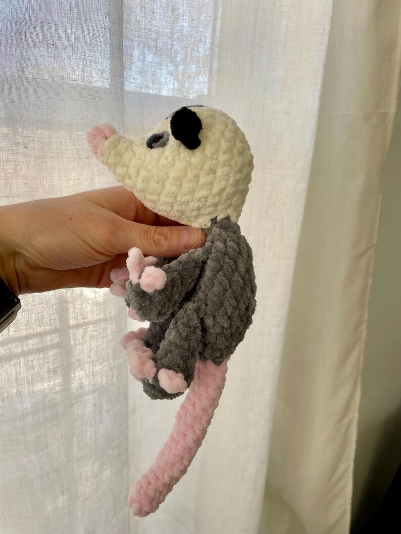 Super Soft Lovey Opossum Plushy. Handmade Oppssum Stuffy. Made to Order ...