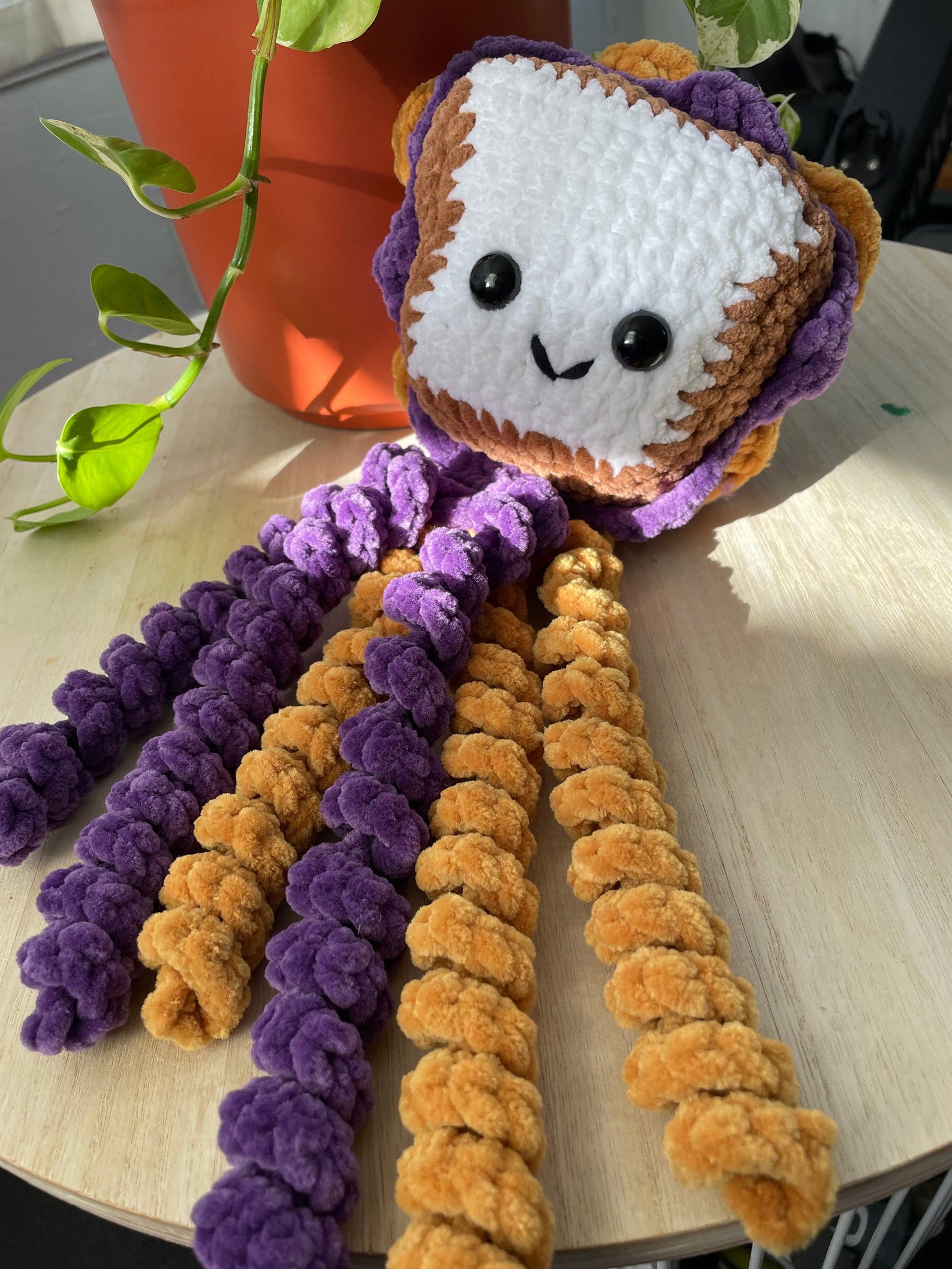 Peanut Butter Jellyfish Super Soft Handmade Stuffy. Silly Jellyfish ...