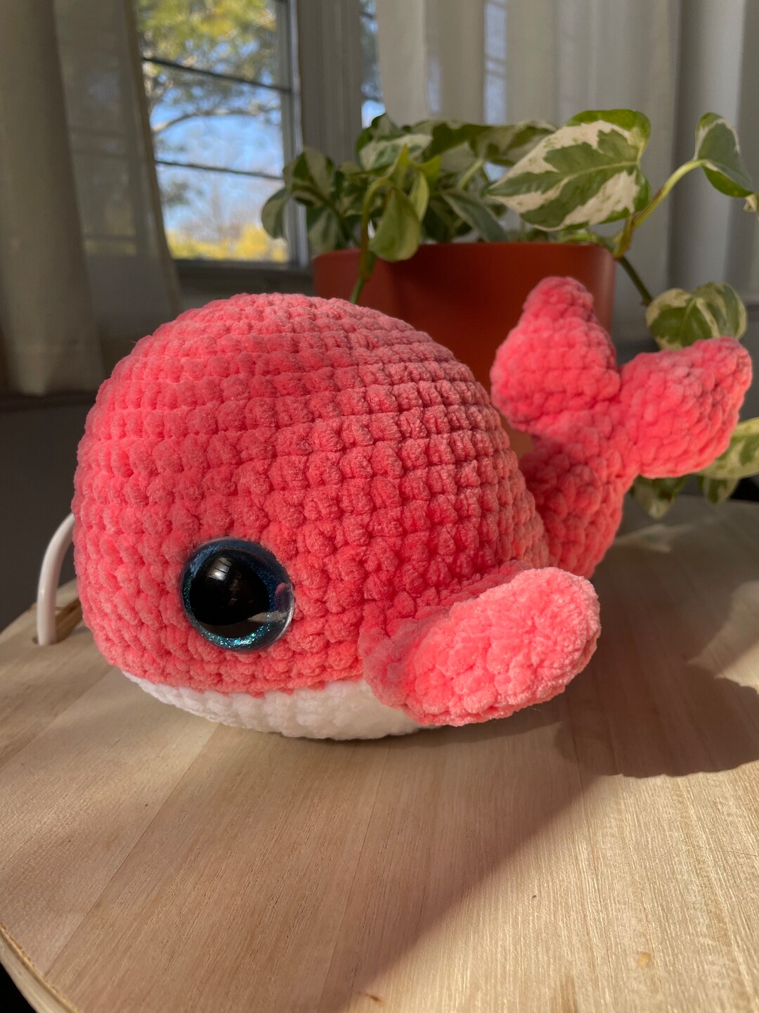 Super Soft Whale Mama Stuffy. Handmade Crochet Whale Mom Plushie. Made ...