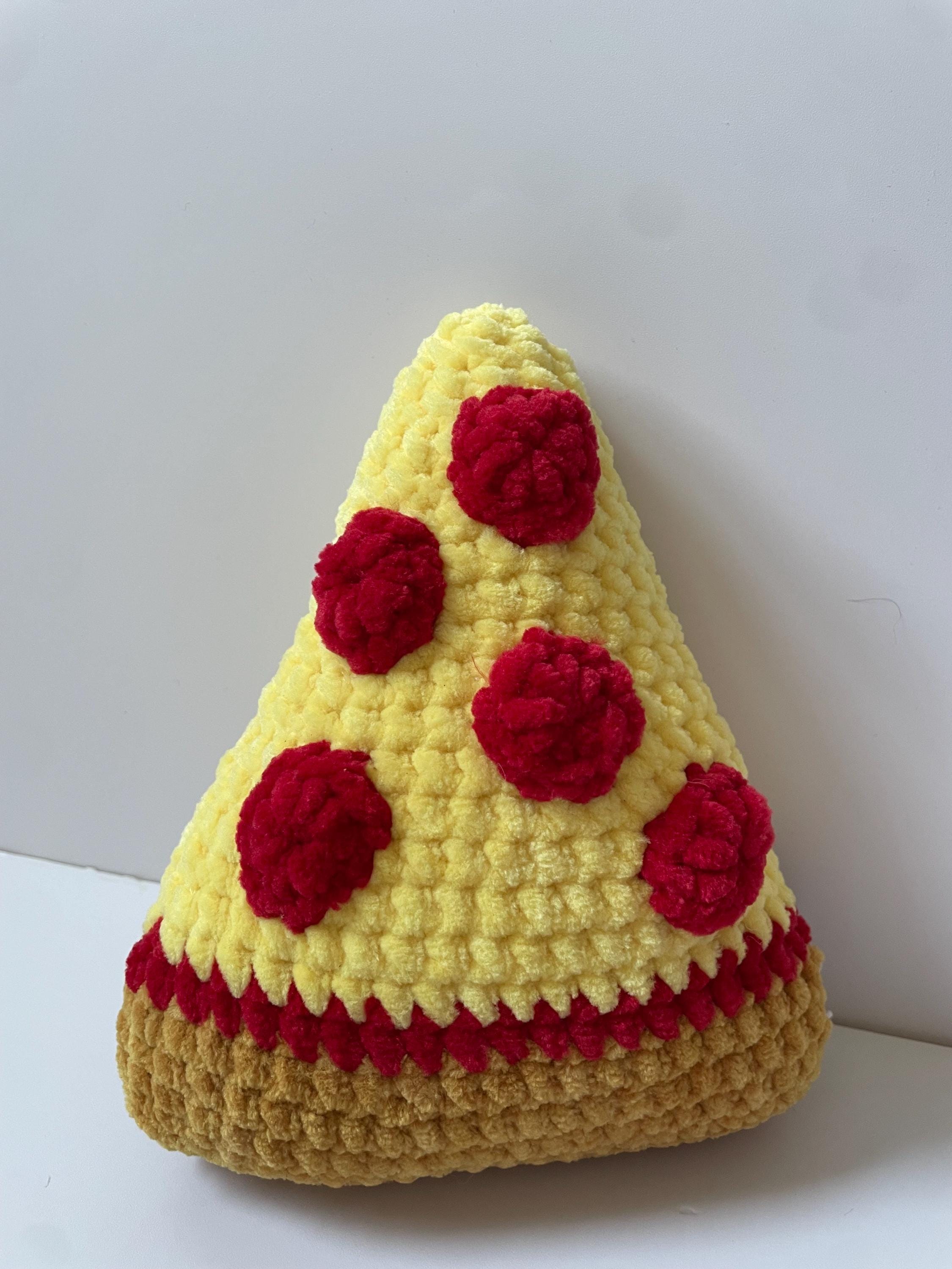 Cute Pizza Slice Plushies. Pepperoni Pizza Slice. Handmade Crochet ...